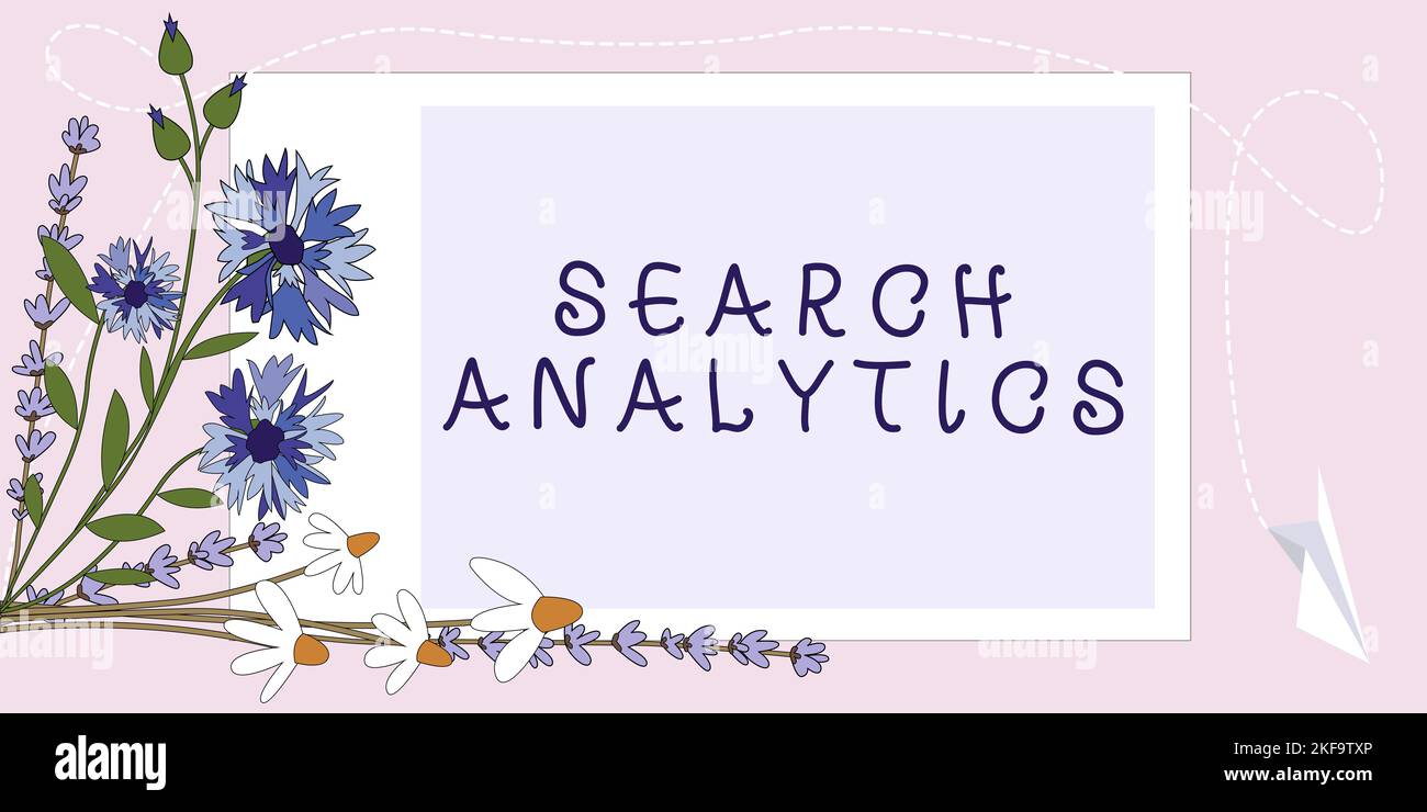 Text sign showing Search Analytics. Word for investigate particular ...