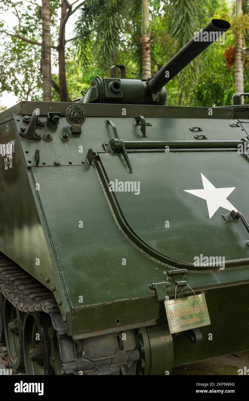 US Army M132 Armored Flamethrower at the War Remnants Museum, Ho Chi ...