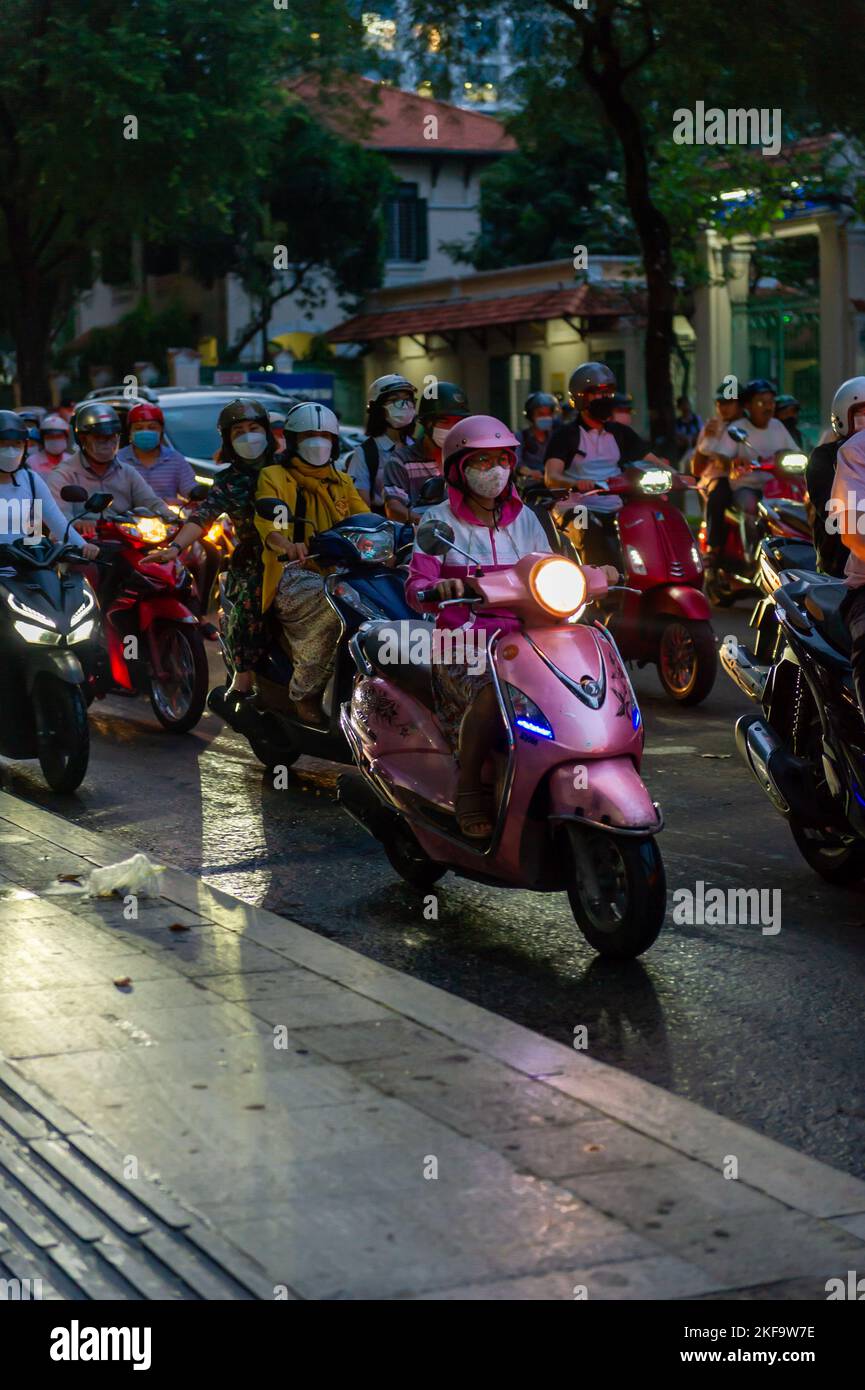 Swarm of motorcycles hi-res stock photography and images - Alamy