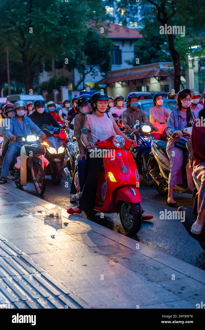 Swarm of motorcycles hi-res stock photography and images - Alamy