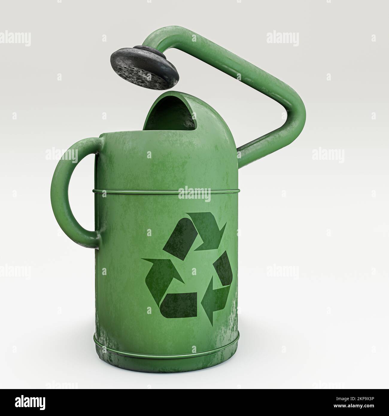 watering can isolated on white background 3d illustration Stock Photo ...