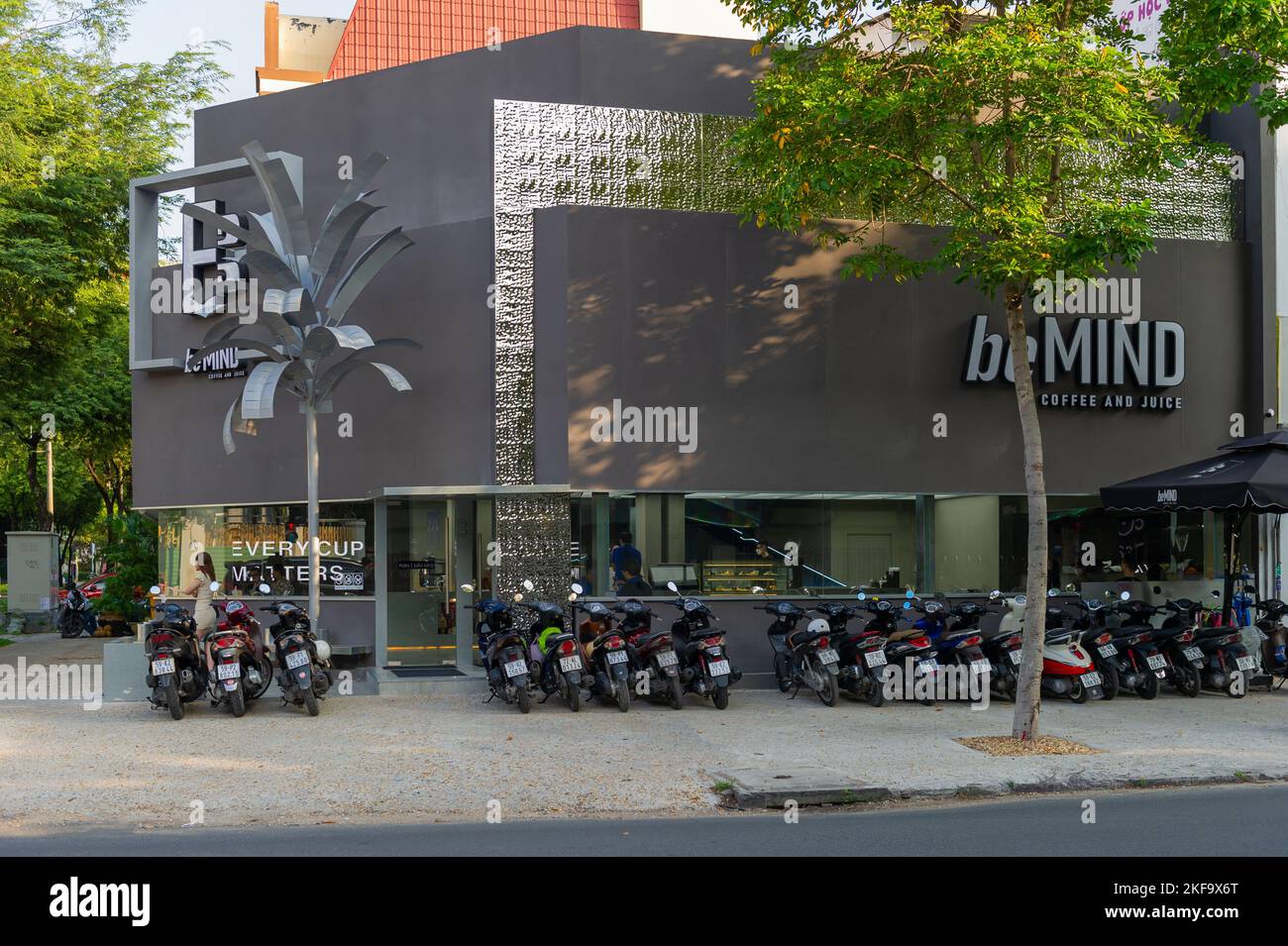 the beMind Vietnamese Coffee Shop, Ho Chi Minh City, Vietnam Stock ...