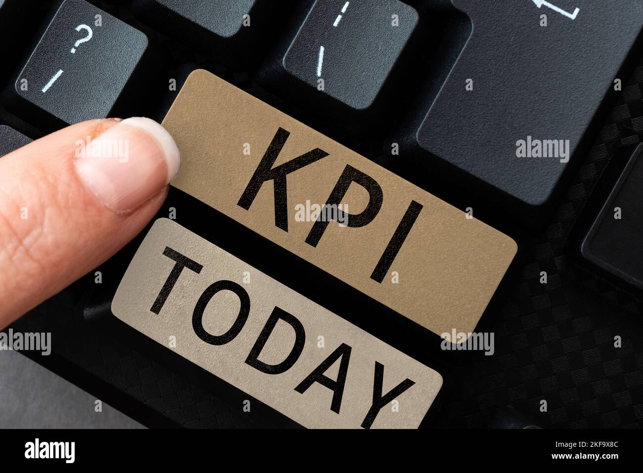 Text sign showing Kpi. Business concept demonstrates how effectively ...