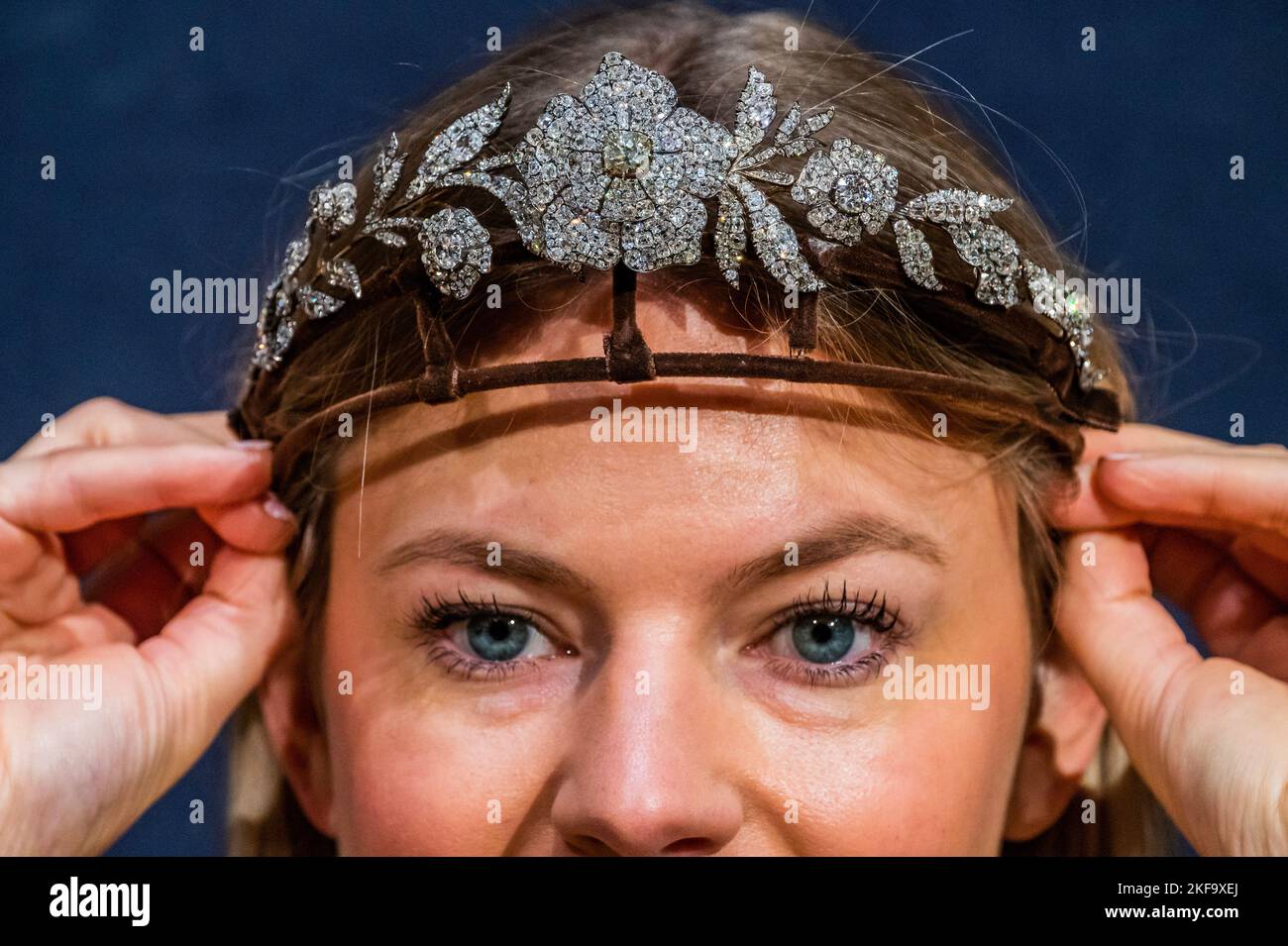 London, UK. 17th Nov, 2022. A Fine 19th Century Diamond Tiara ...