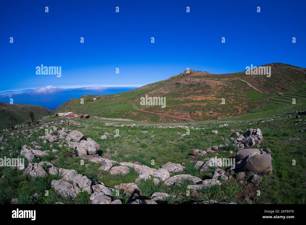Natural landscape on the Teno Alto plateau. Tenerife. Canary Islands ...