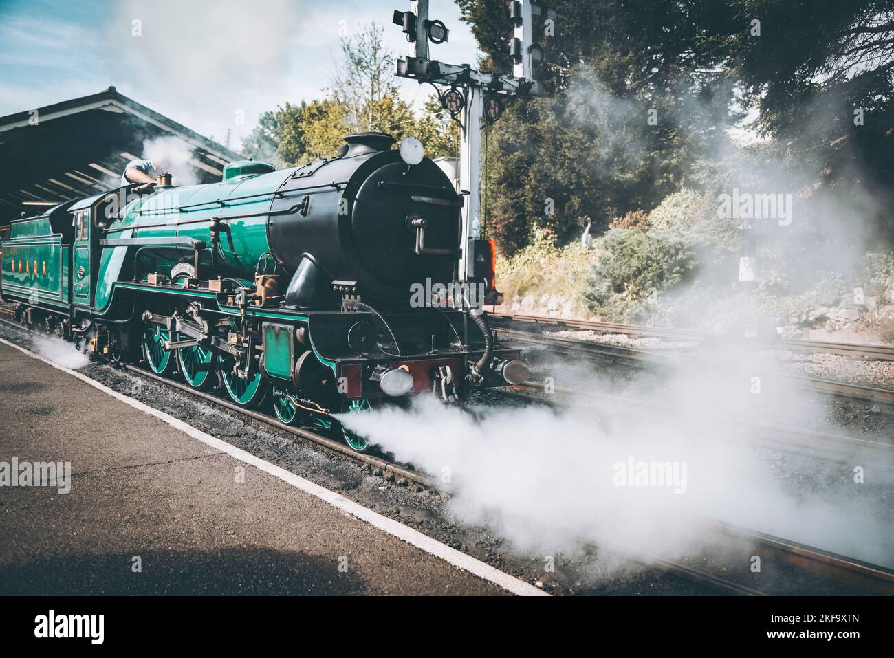 Narrow gauge light railway in New Romney, Kent Stock Photo - Alamy