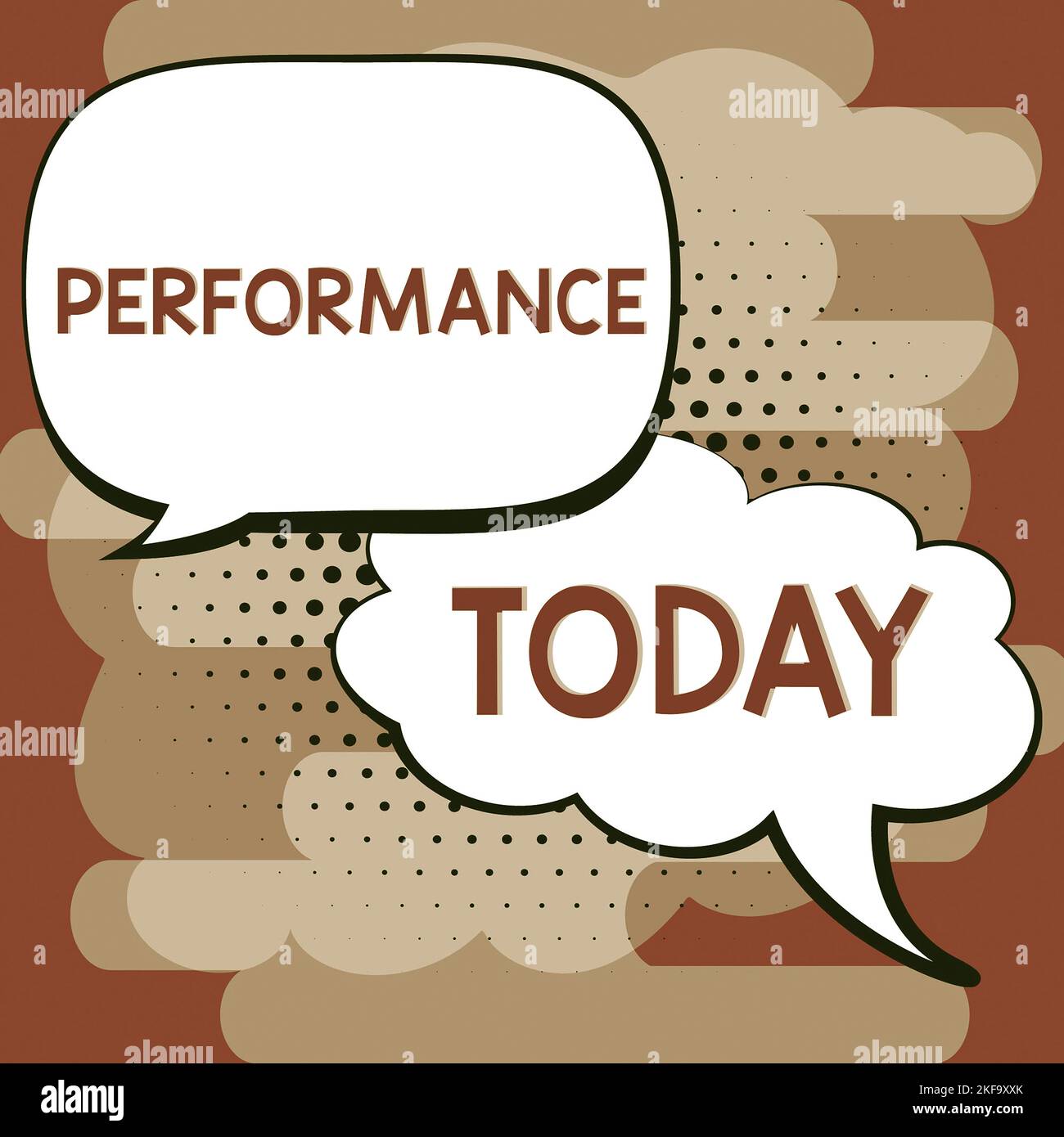 Conceptual display Performance. Word Written on presentation of a play ...