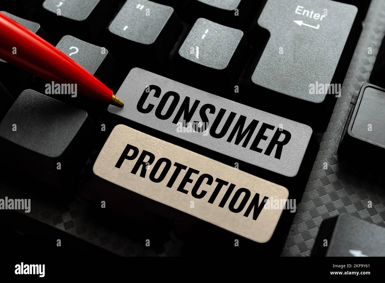 Text caption presenting Consumer Protection. Business idea Fair Trade ...