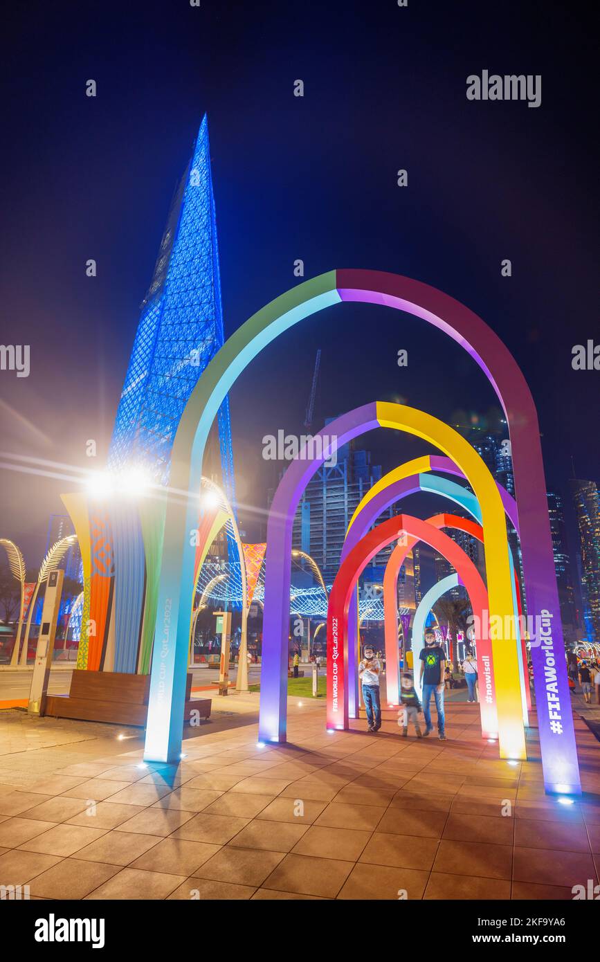 FIFA World Cup Qatar 2022 celebration Lights in Qatar 2022 Also ...