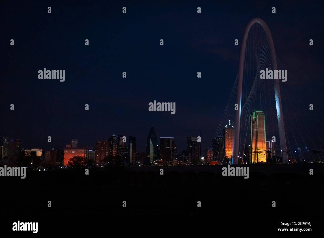 Dallas, Texas by night Stock Photo - Alamy