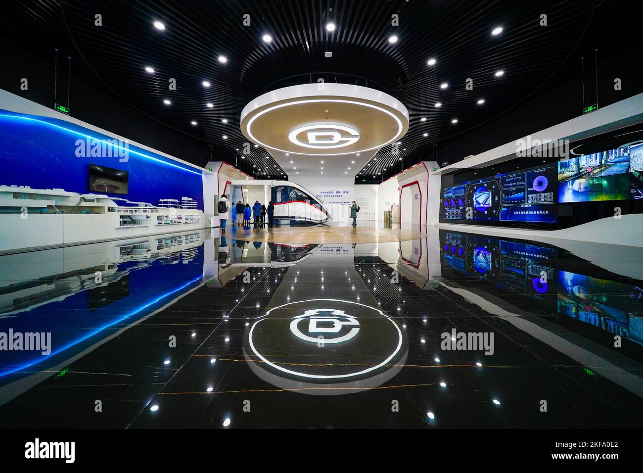 The inside views of Beijing Metro Network Control Center which is the ...