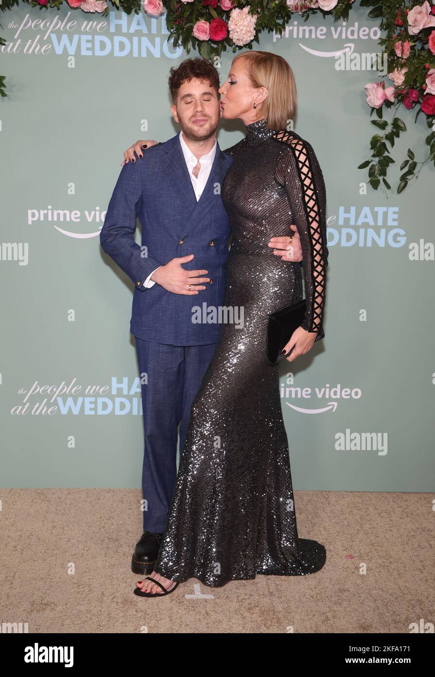 Los Angeles, Ca. 16th Nov, 2022. Ben Platt and Allison Janney at The ...