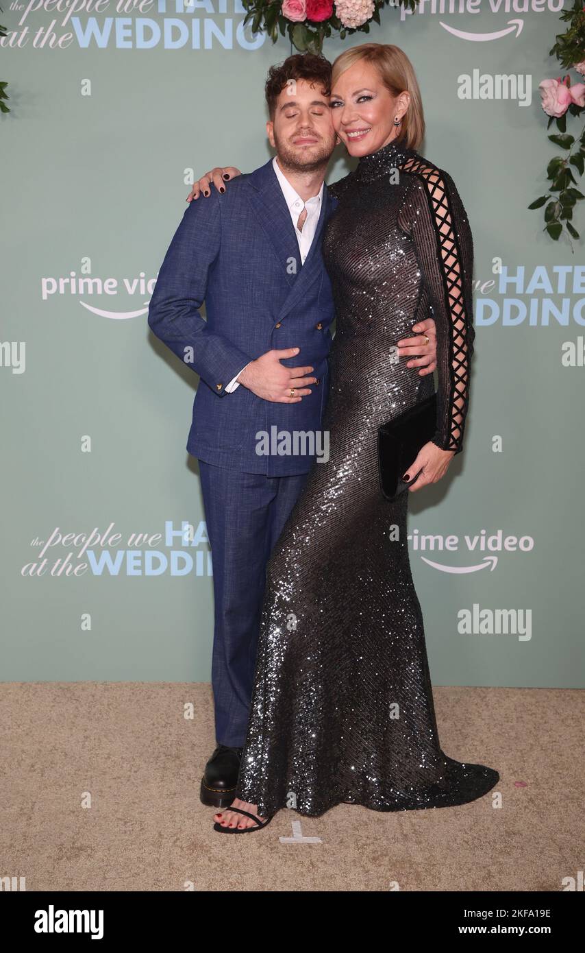 Los Angeles, Ca. 16th Nov, 2022. Ben Platt and Allison Janney at The ...