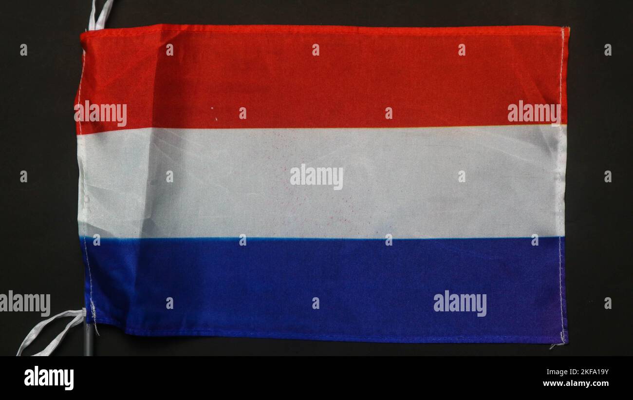dutch flag texture as background Stock Photo - Alamy