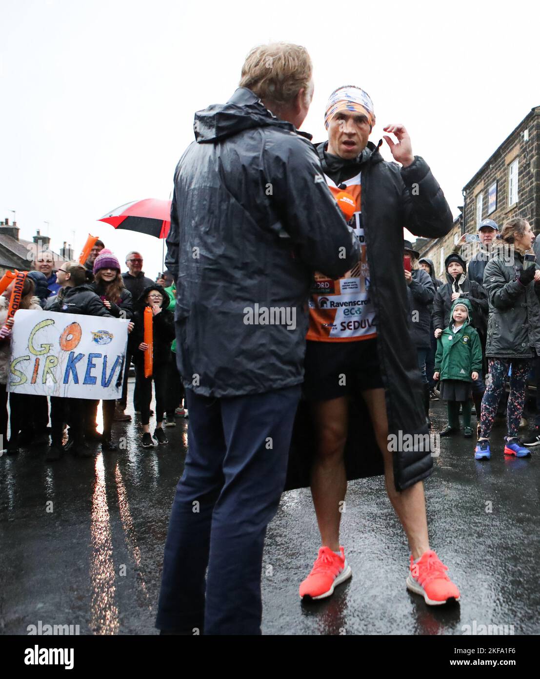 Kevin Sinfield on day five of the Ultra 7 in 7 Challenge from Stokesley ...