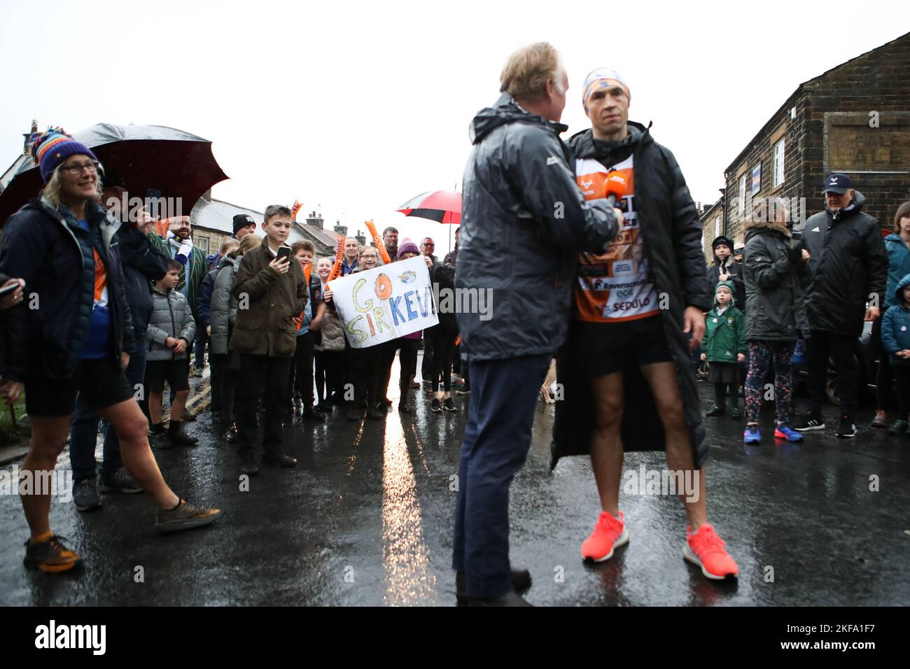 Kevin Sinfield on day five of the Ultra 7 in 7 Challenge from Stokesley ...