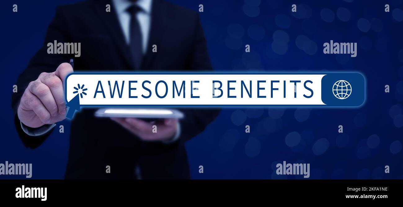 Conceptual display Awesome Benefits. Business approach informal an ... Conceptual display Awesome Benefits. Business approach informal an ...