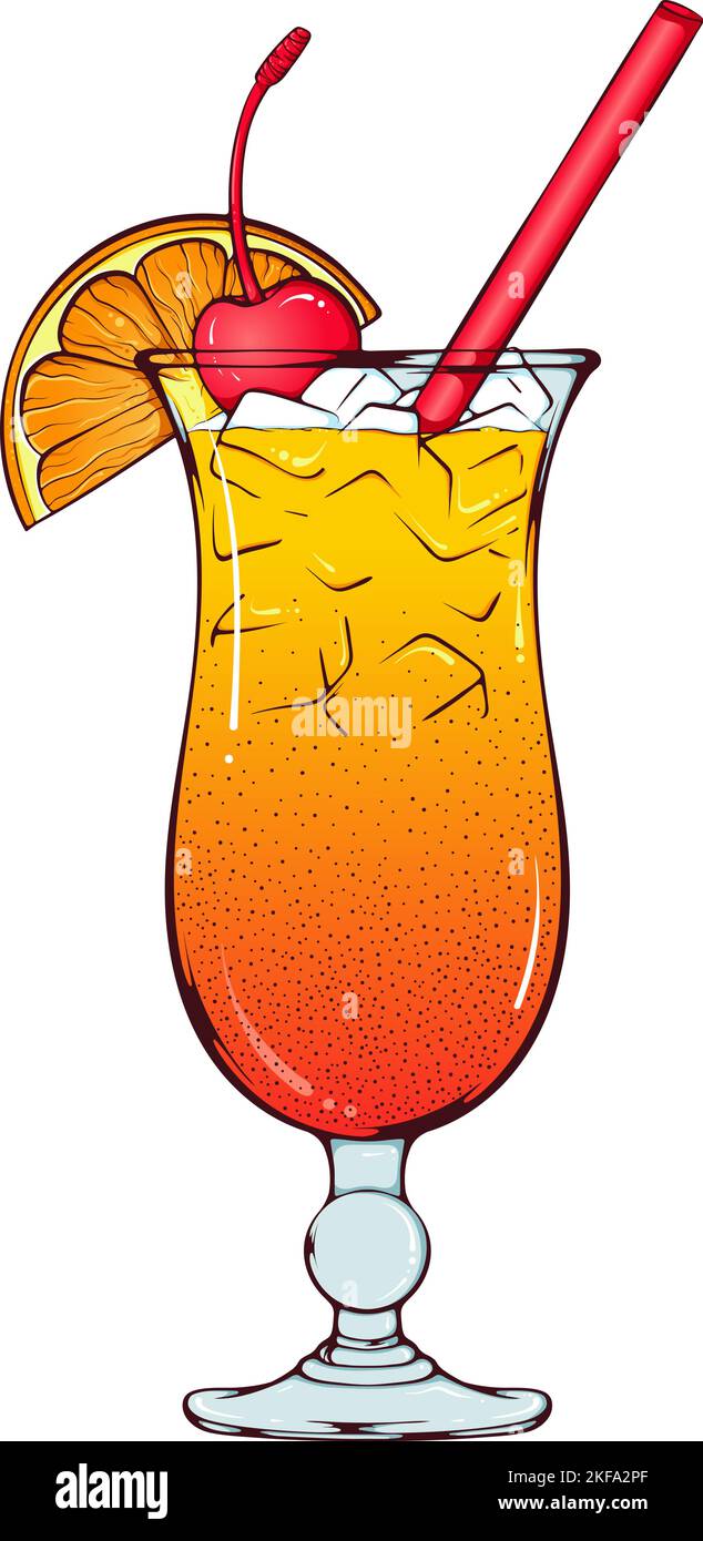 Cocktail glass isolated tequila Stock Vector Images - Alamy