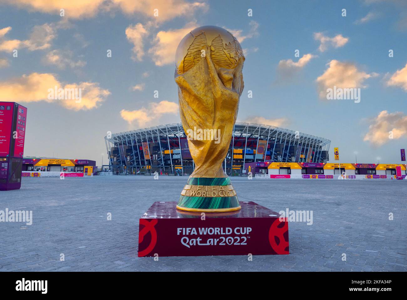 Stadium 974 one of the venue of Qatar 2022 FIFA world cup football as ...