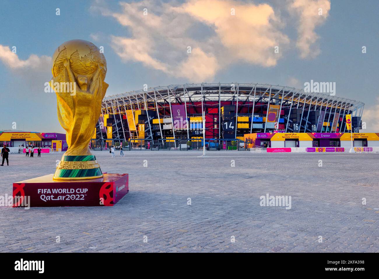 Stadium 974 one of the venue of Qatar 2022 FIFA world cup football as ...