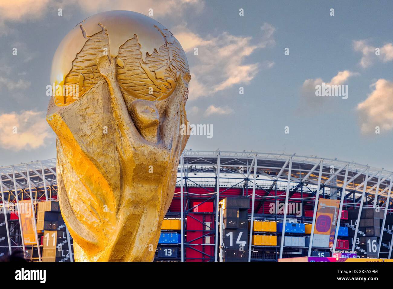 Stadium 974 one of the venue of Qatar 2022 FIFA world cup football as ...