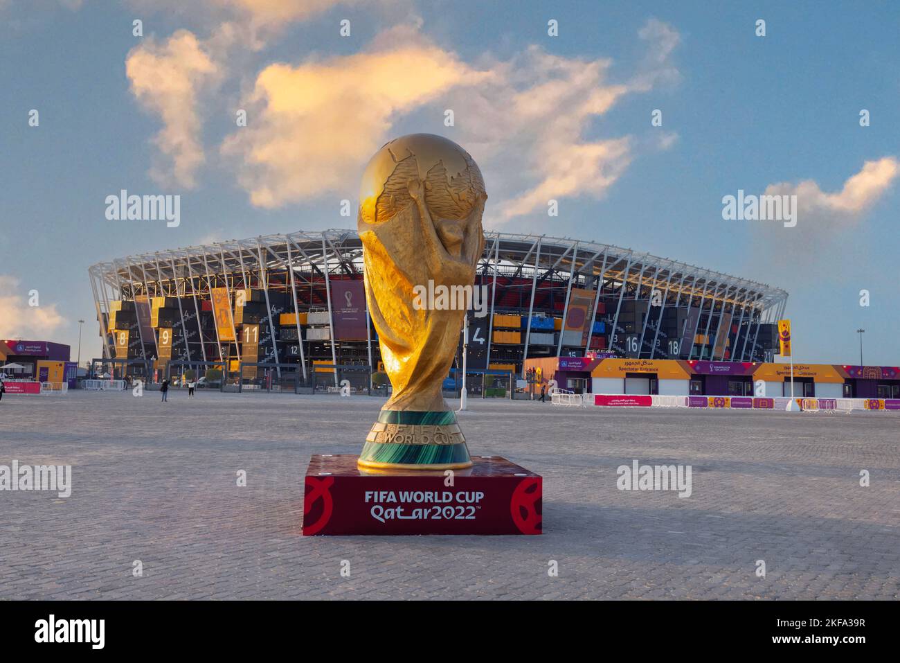 Stadium 974 one of the venue of Qatar 2022 FIFA world cup football as ...