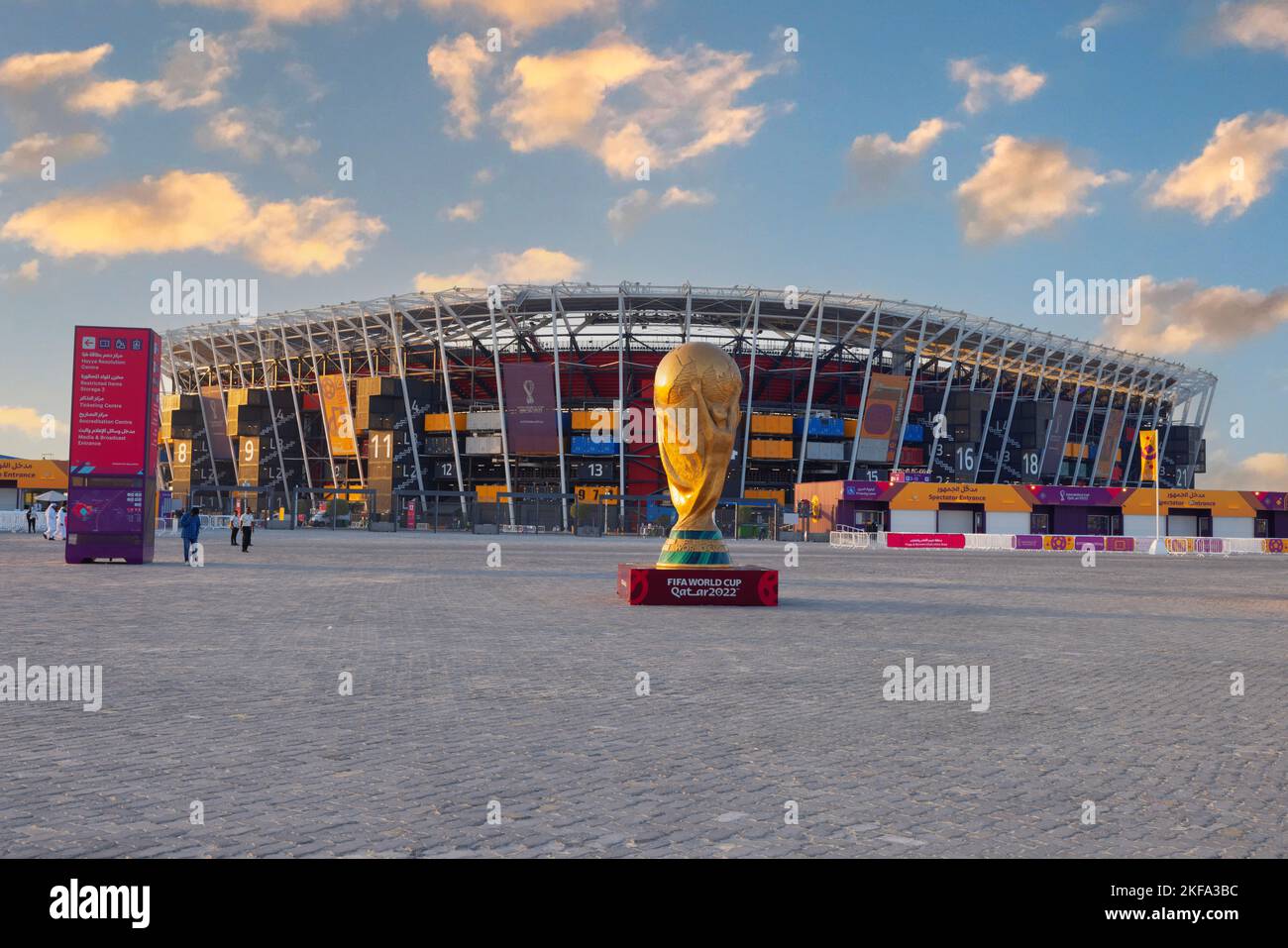 Stadium 974 one of the venue of Qatar 2022 FIFA world cup football as ...