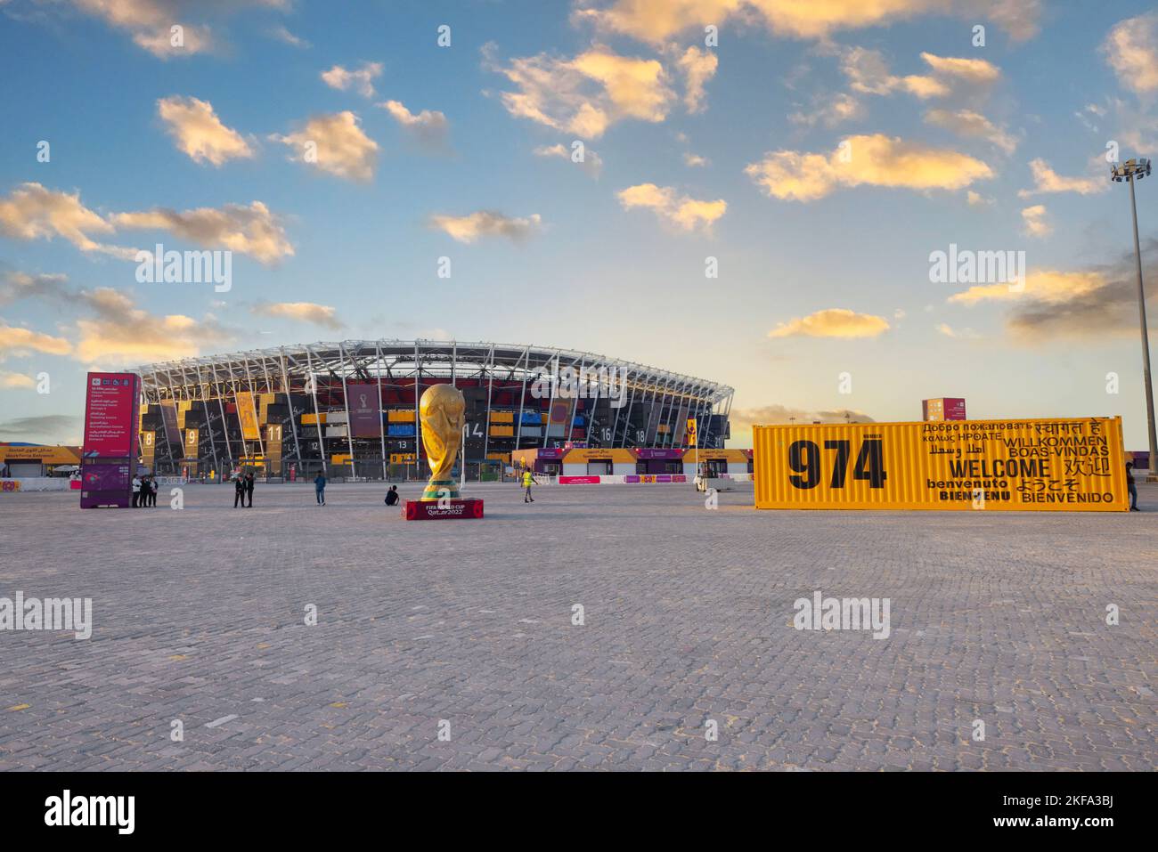 Stadium 974 one of the venue of Qatar 2022 FIFA world cup football as ...
