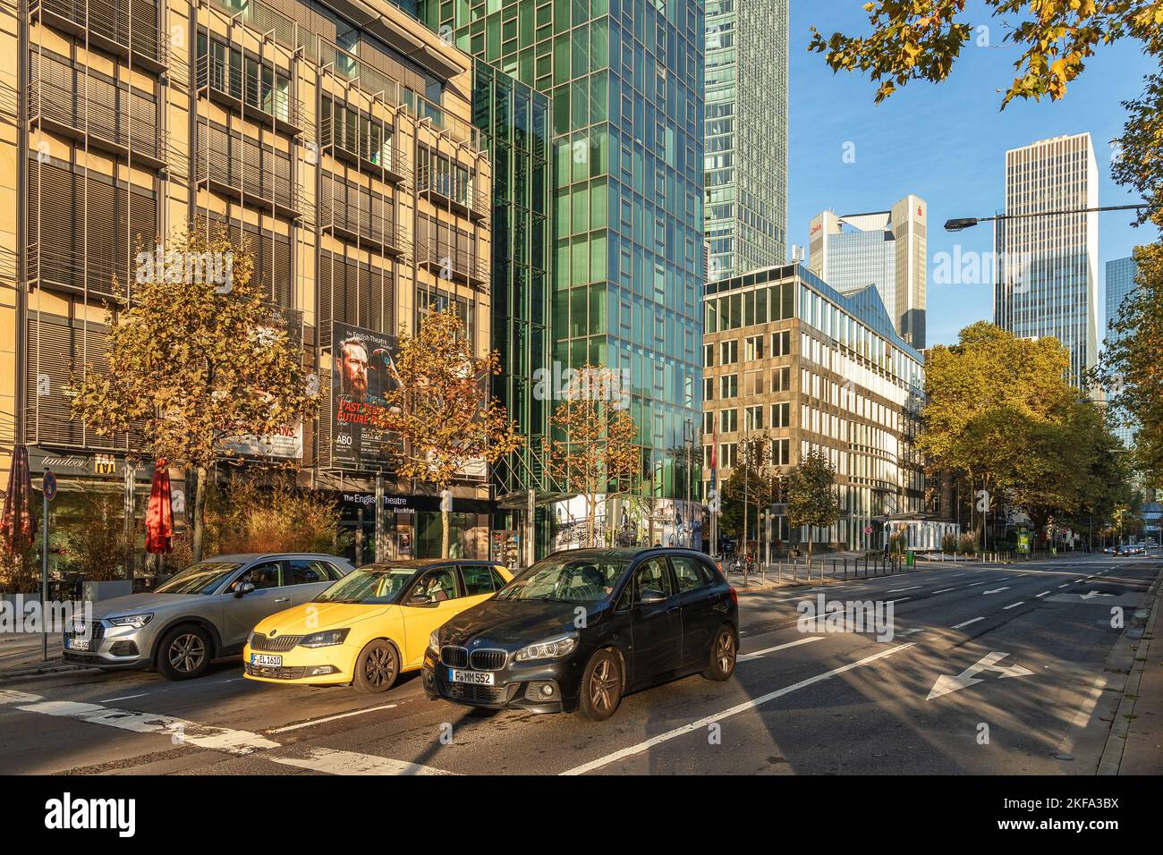 Frankfurt am Main, Germany - October 17th, 2022: Streets of Frankfurt ...