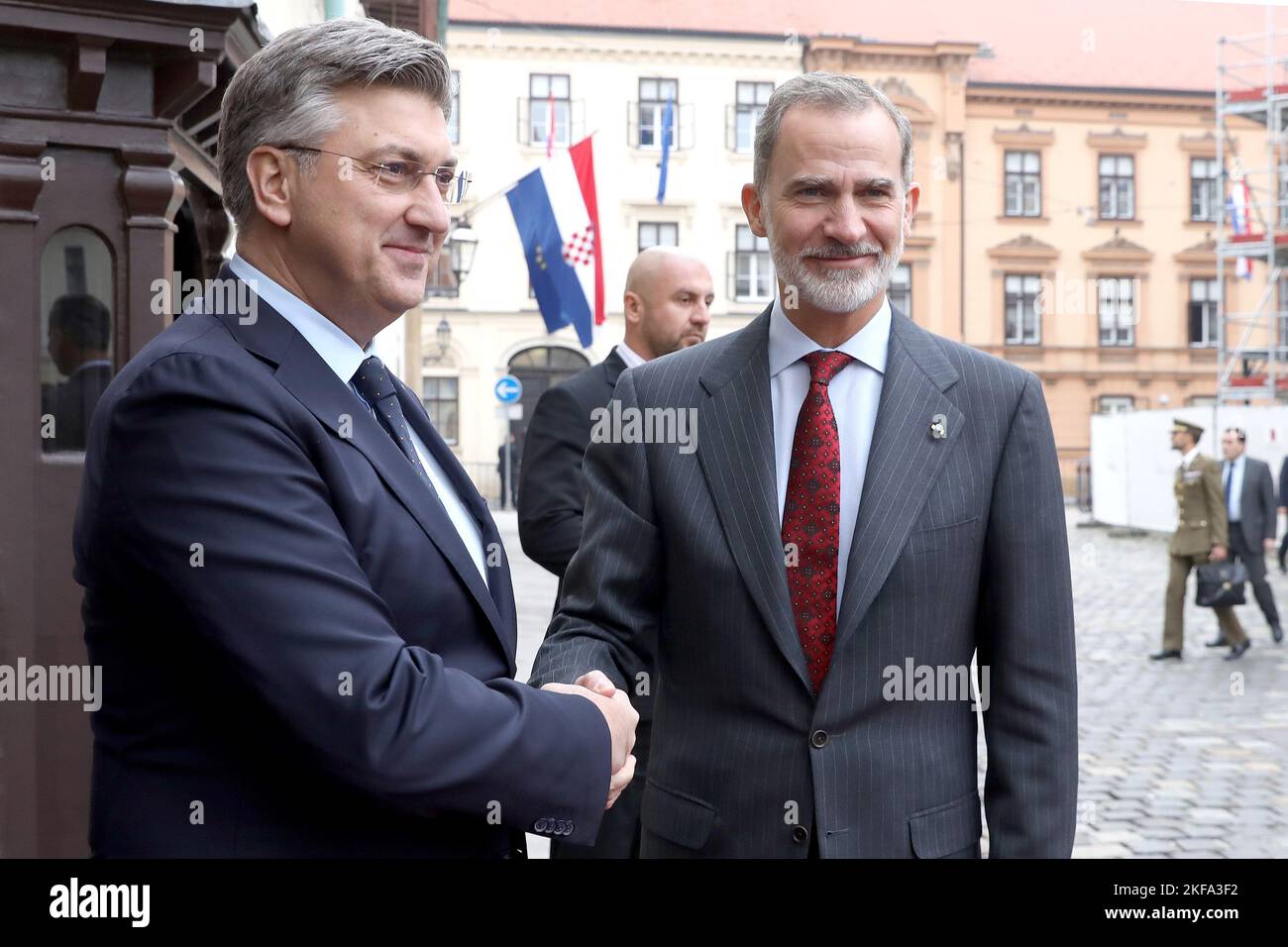 Spanish King Philip VI. met with the Croatian Prime Minister Andrej ...