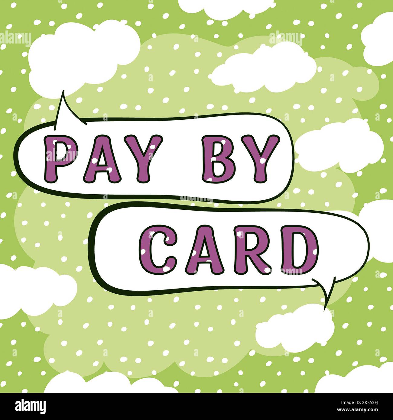 Conceptual display Pay By Card. Concept meaning Payments on credit ...