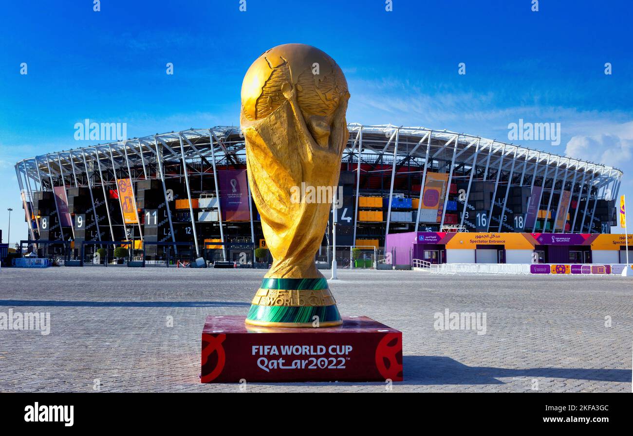 Stadium 974 one of the venue of Qatar 2022 FIFA world cup football as ...