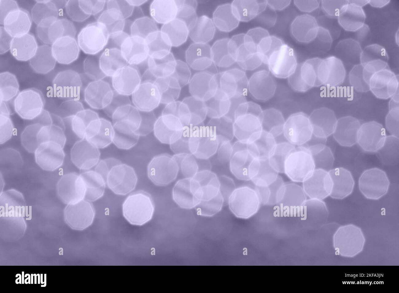 Digital Lavender Color of the Year 2023. Defocused bubbles on the sun ...