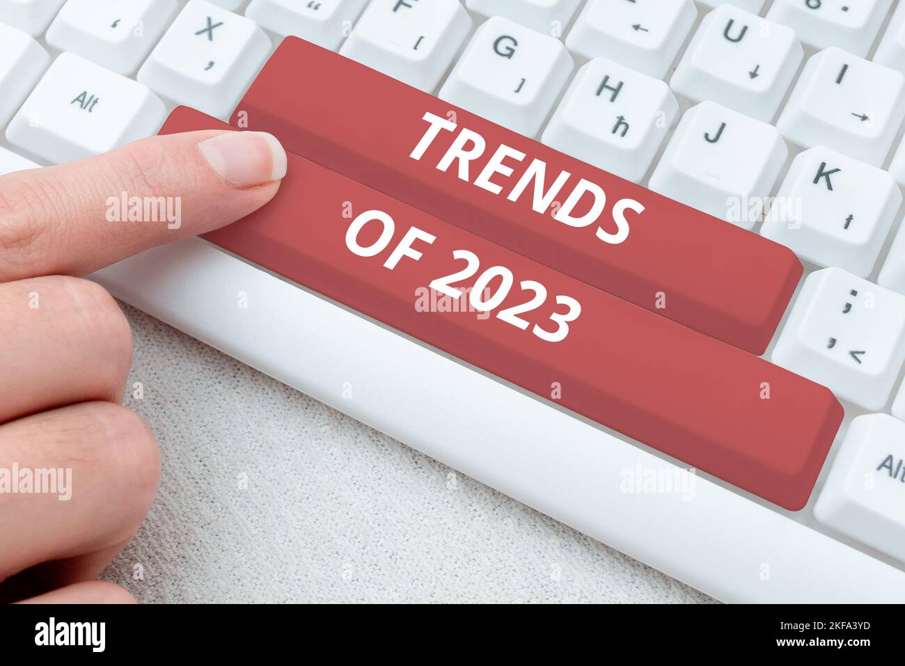 Conceptual caption Trends Of 2023. Business overview things that is ...