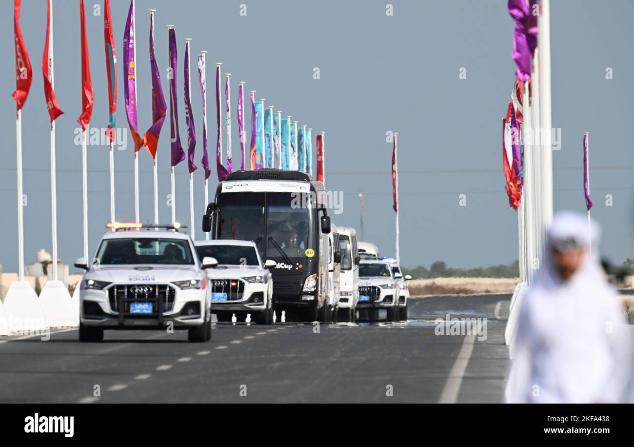 Shamal, Qatar. 17th Nov, 2022. Soccer, before the World Cup in Qatar ...