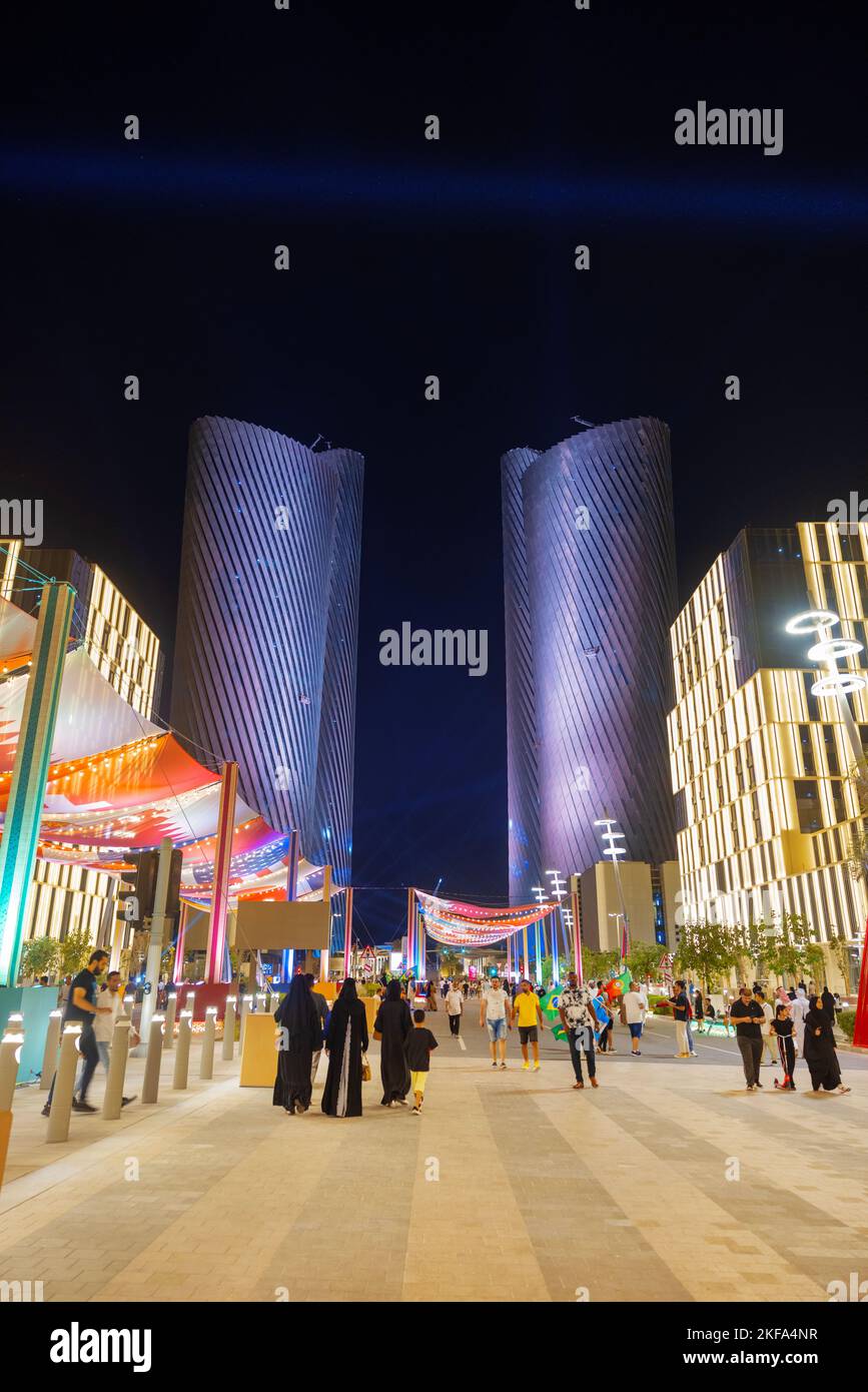 FIFA World Cup Qatar 2022 hosted by Lusail City Lights in Qatar 2022 ...
