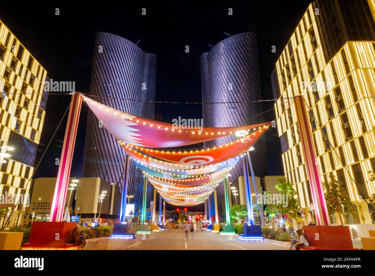 FIFA World Cup Qatar 2022 hosted by Lusail City Lights in Qatar 2022 ...