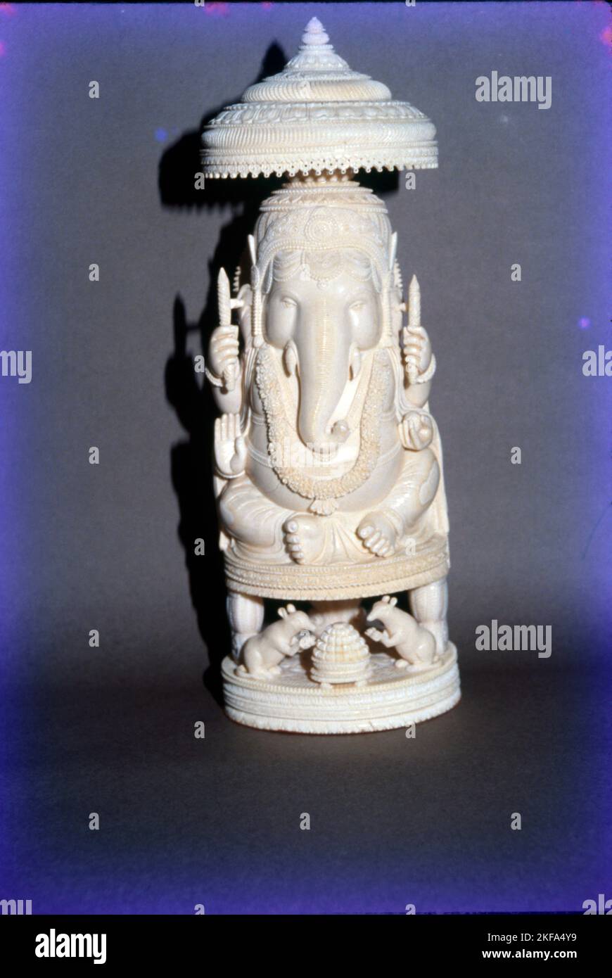 Ivory Carved Idol of Ganesh, India Stock Photo - Alamy