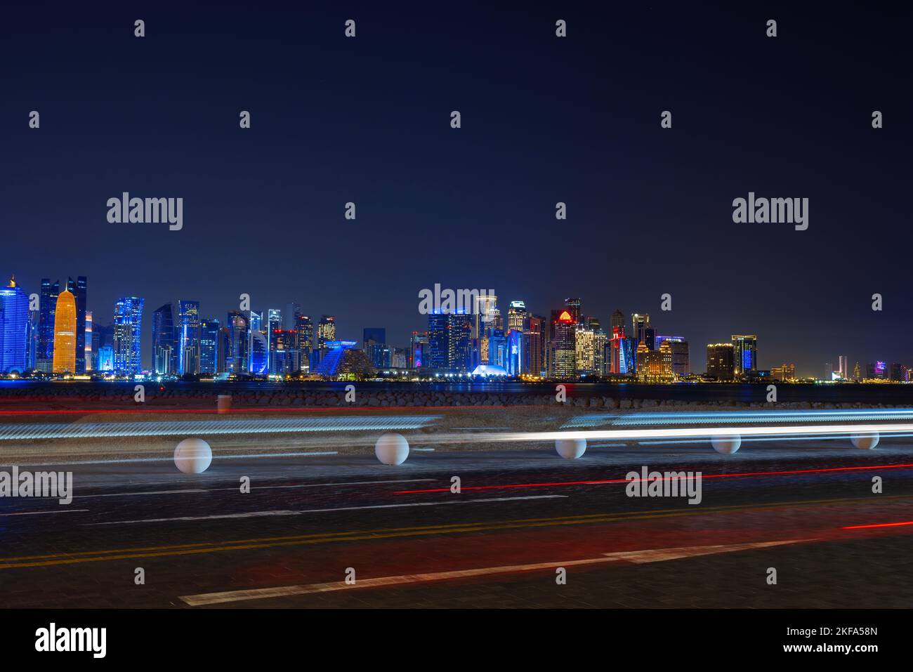 FIFA World Cup Qatar 2022 hosted by Lusail City Lights in Qatar 2022 ...