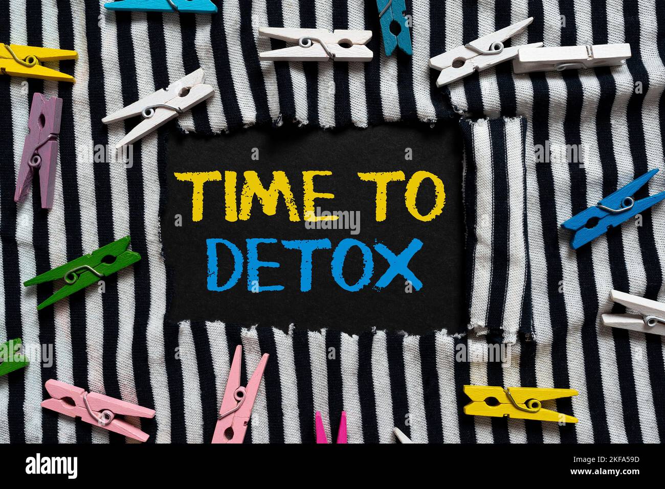 Text caption presenting Time To Detox. Business approach Moment for ...