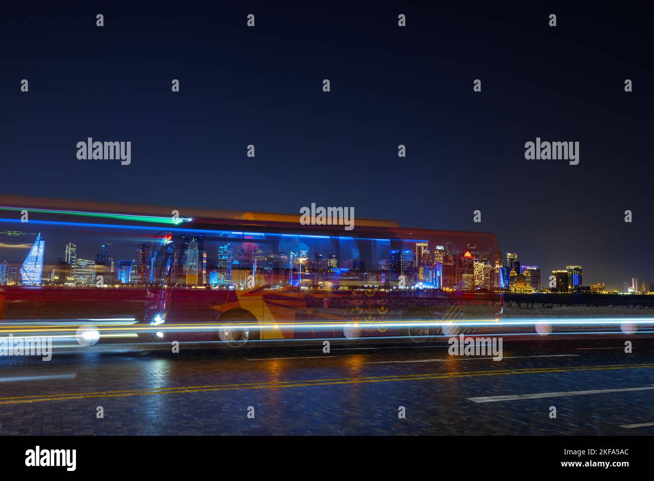 FIFA World Cup Qatar 2022 hosted by Lusail City Lights in Qatar 2022 ...