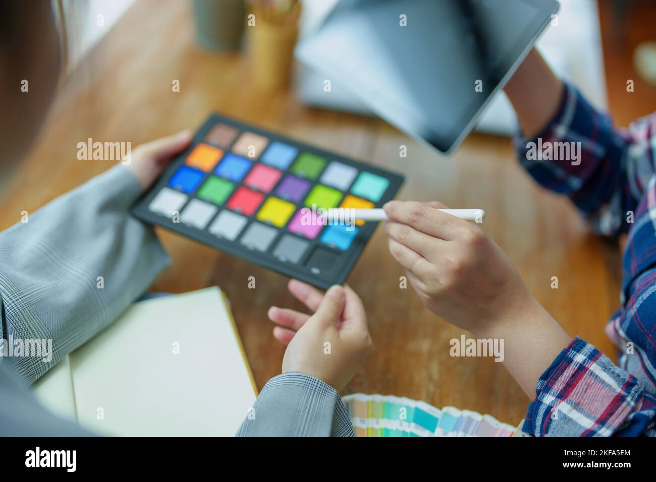 A group of professional web developer and graphic designer Stock Photo ...