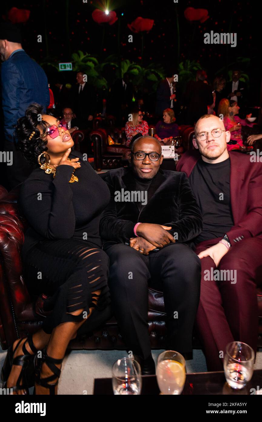 Milan, Italy, 16/11/2022, Precious Lee , Edward Enninful , Alec Maxwell ...