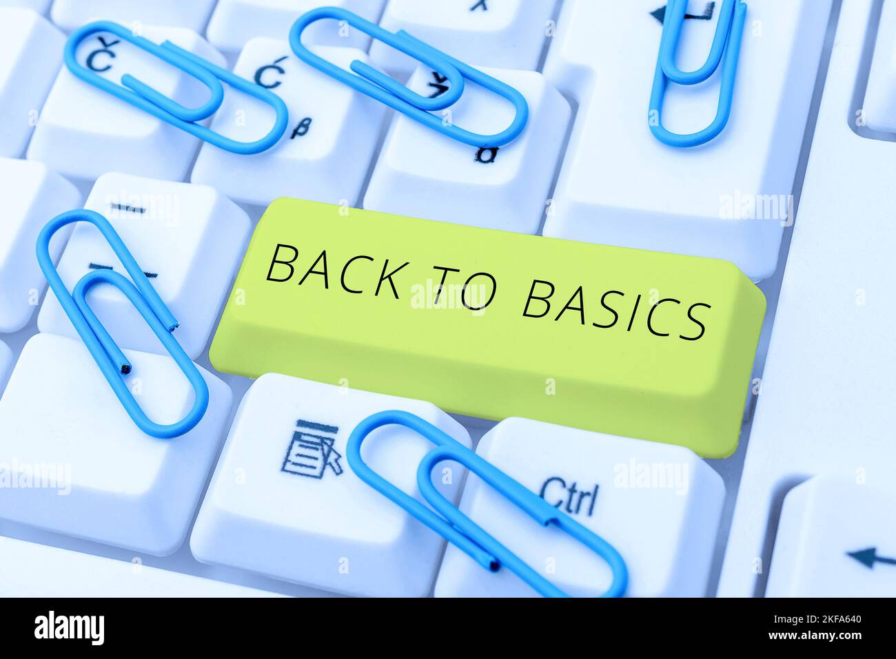 Hand writing sign Back To Basics. Business showcase Return simple ...