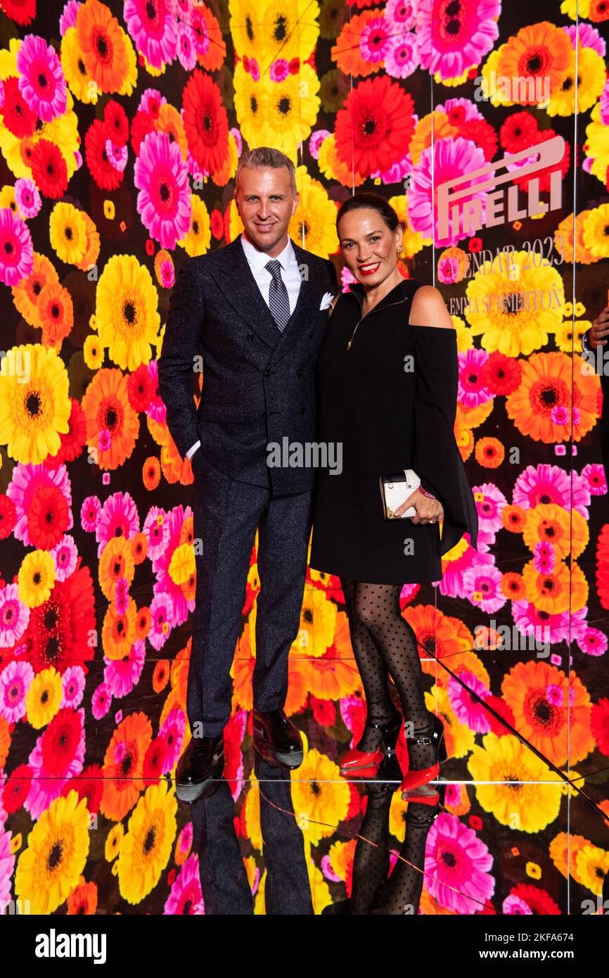 Milan, Italy, 16/11/2022, Cesan Alarcon , Marina Caruso Pirelli ...