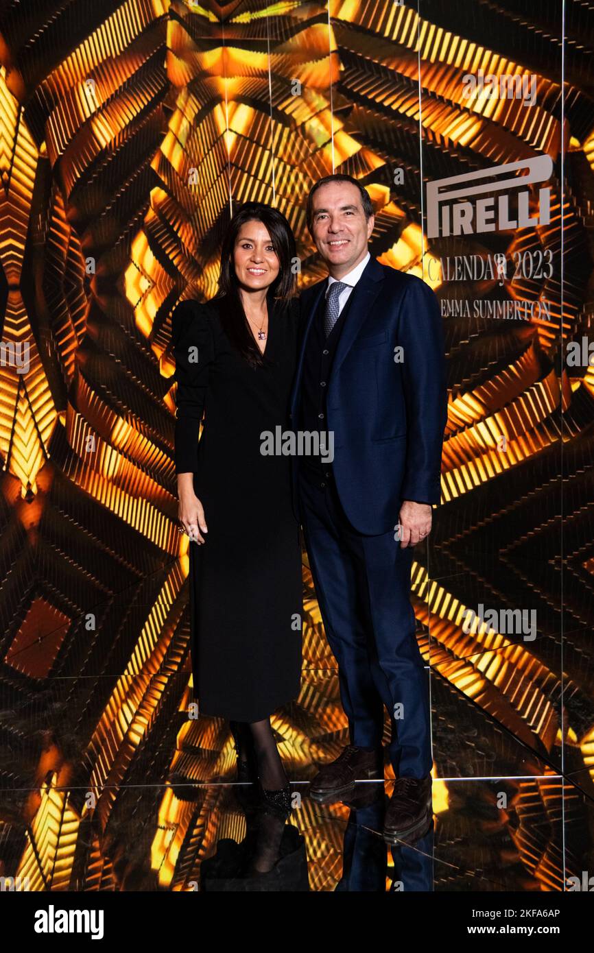 Milan, Italy, 16/11/2022, Tatiana Heizmann , Fabio Bocchio Pirelli ...