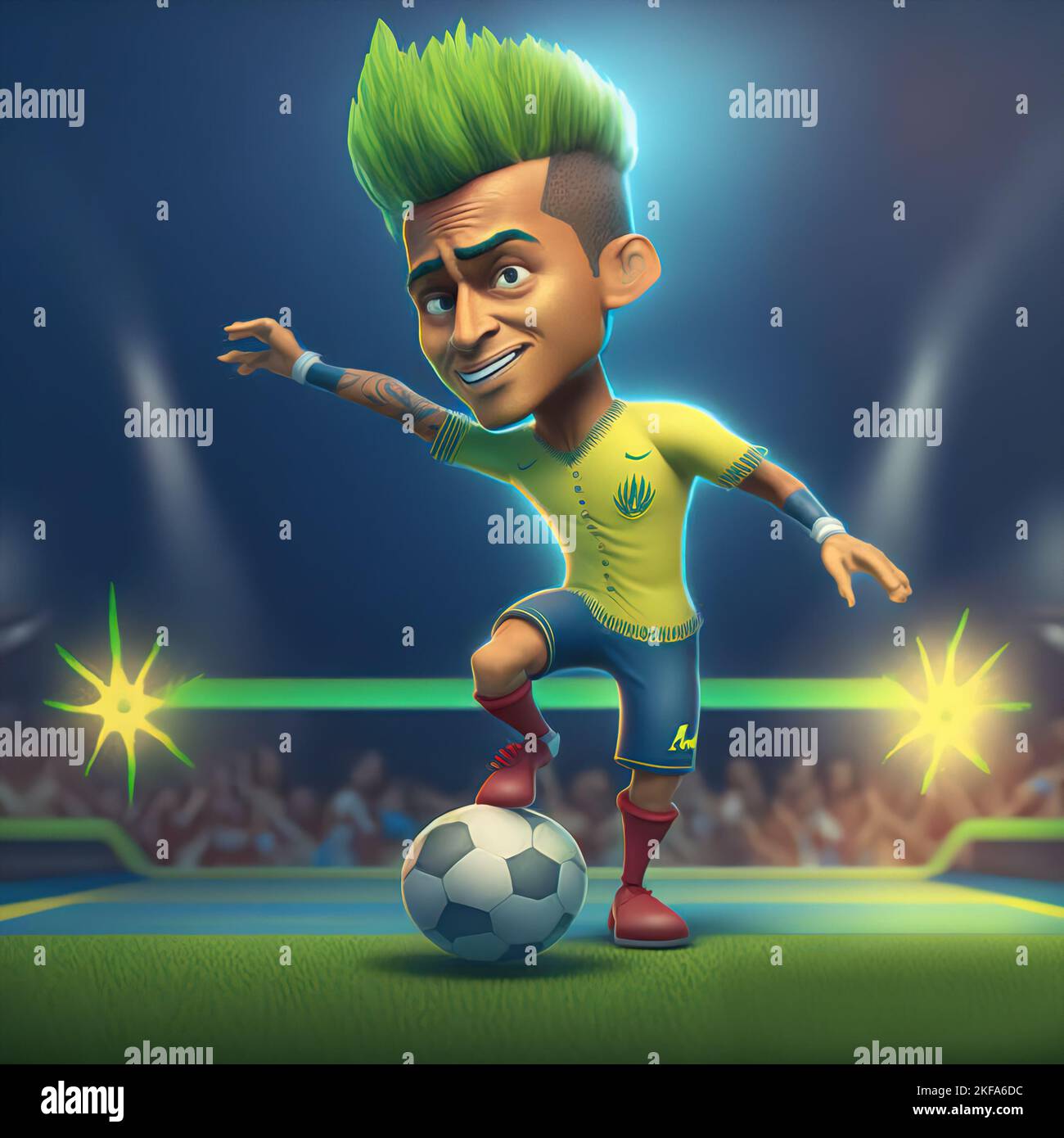 Neymar cartoon hi-res stock photography and images - Alamy