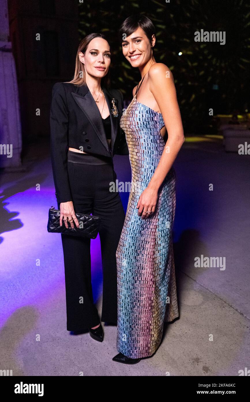 Milan, Italy, 16/11/2022, Laura Chiatti , Alice Sabatini Pirelli ...