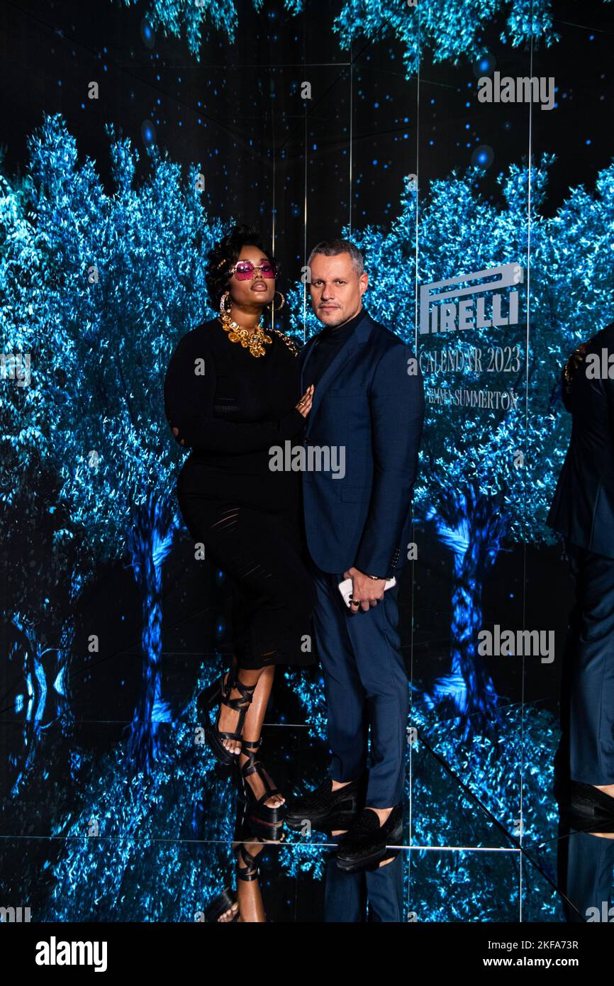 Milan, Italy, 16/11/2022, Precious Lee , Luiz Mattos Pirelli Calendar ...