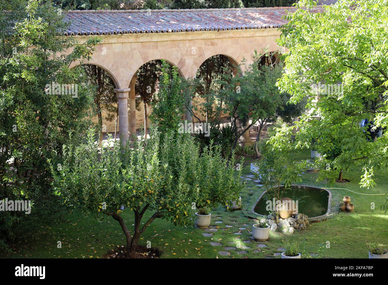 Salamanca. Hospes Palacio de San Esteban.Convent. Roman cloisters ...